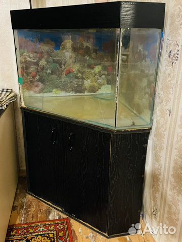 Отдам аквариум с тумбой б/у